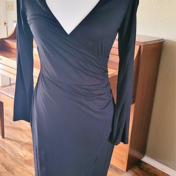 Modcloth | Dresses | Nwt Modcloth Black Faux Wrap Dress | Poshmark